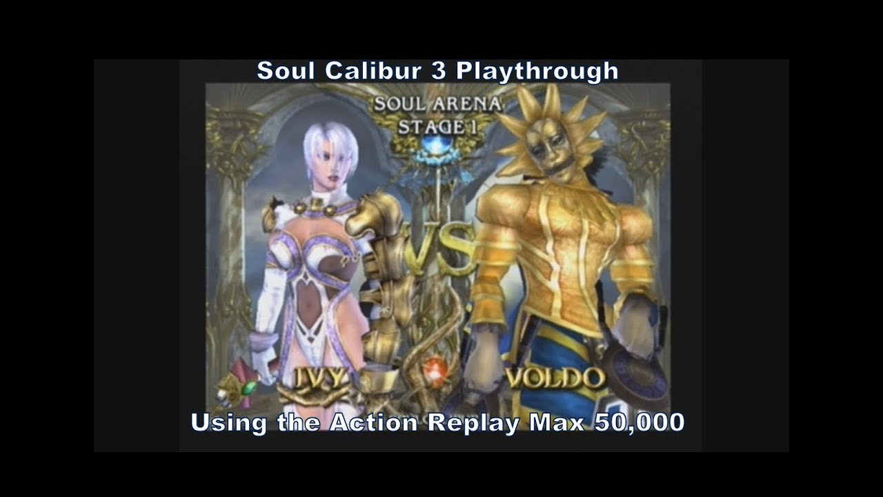 Soul Calibur 3 Ivy Playthrough using the Action Replay Max 50,000 cheat codes for Ps2 :D #Ps2 # ...