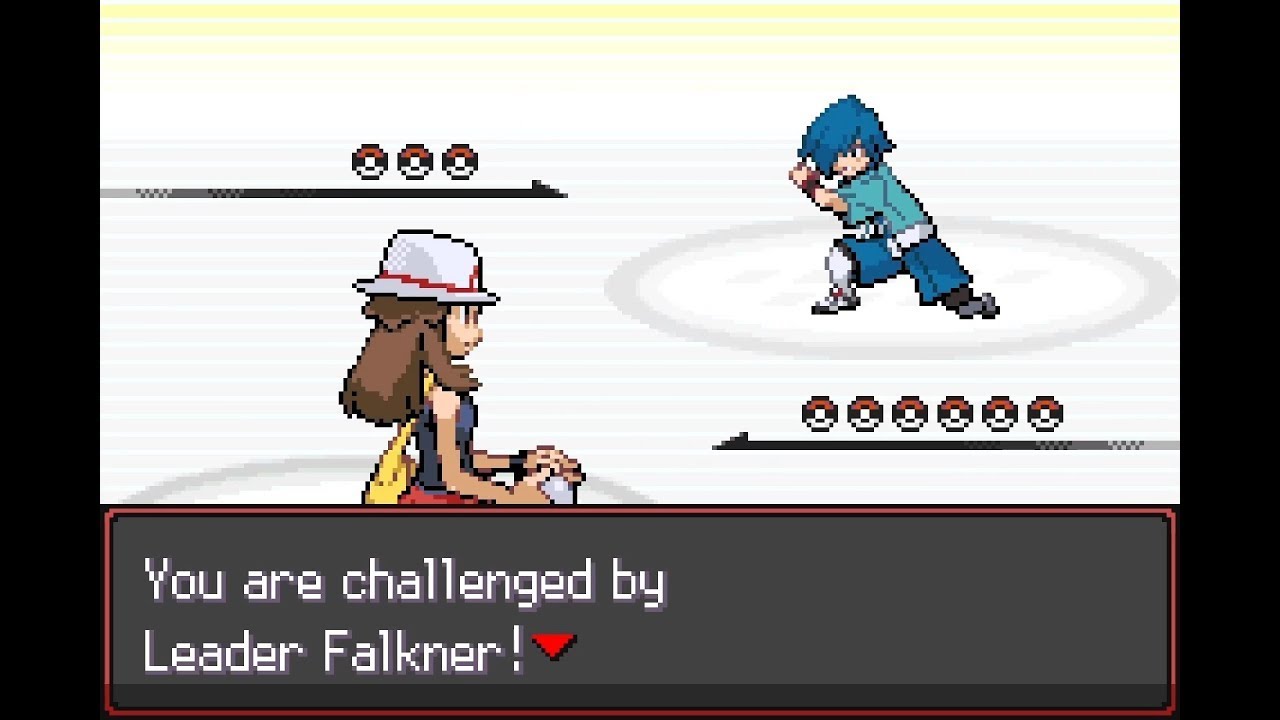 Pokémon Radical Red Hardcore Mode - Gym Leader Falkner - YouTube