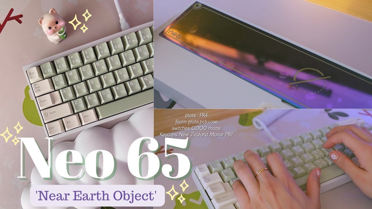 Neo65 | Mirror polished bottom | Assemble | Sound test 🌸 | "Near Earth ...