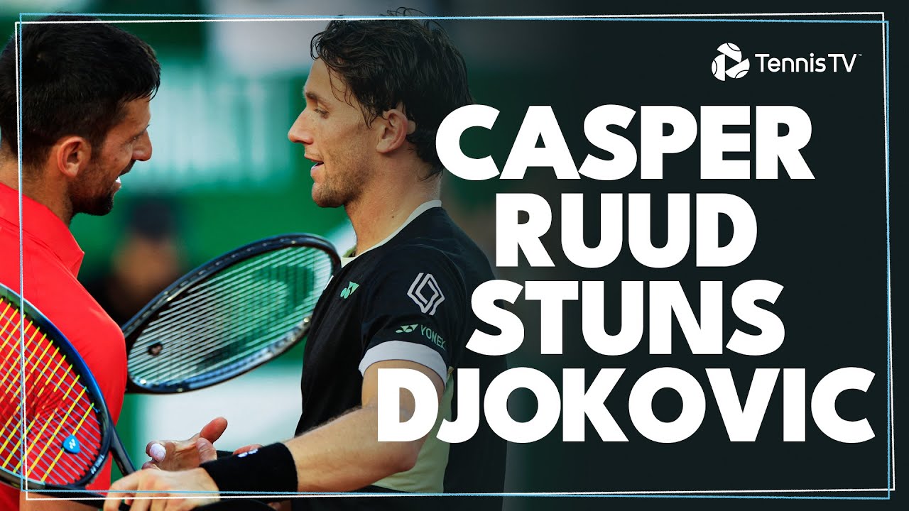 Casper Ruud Stuns Novak Djokovic For Biggest Ever Win Monte Carlo