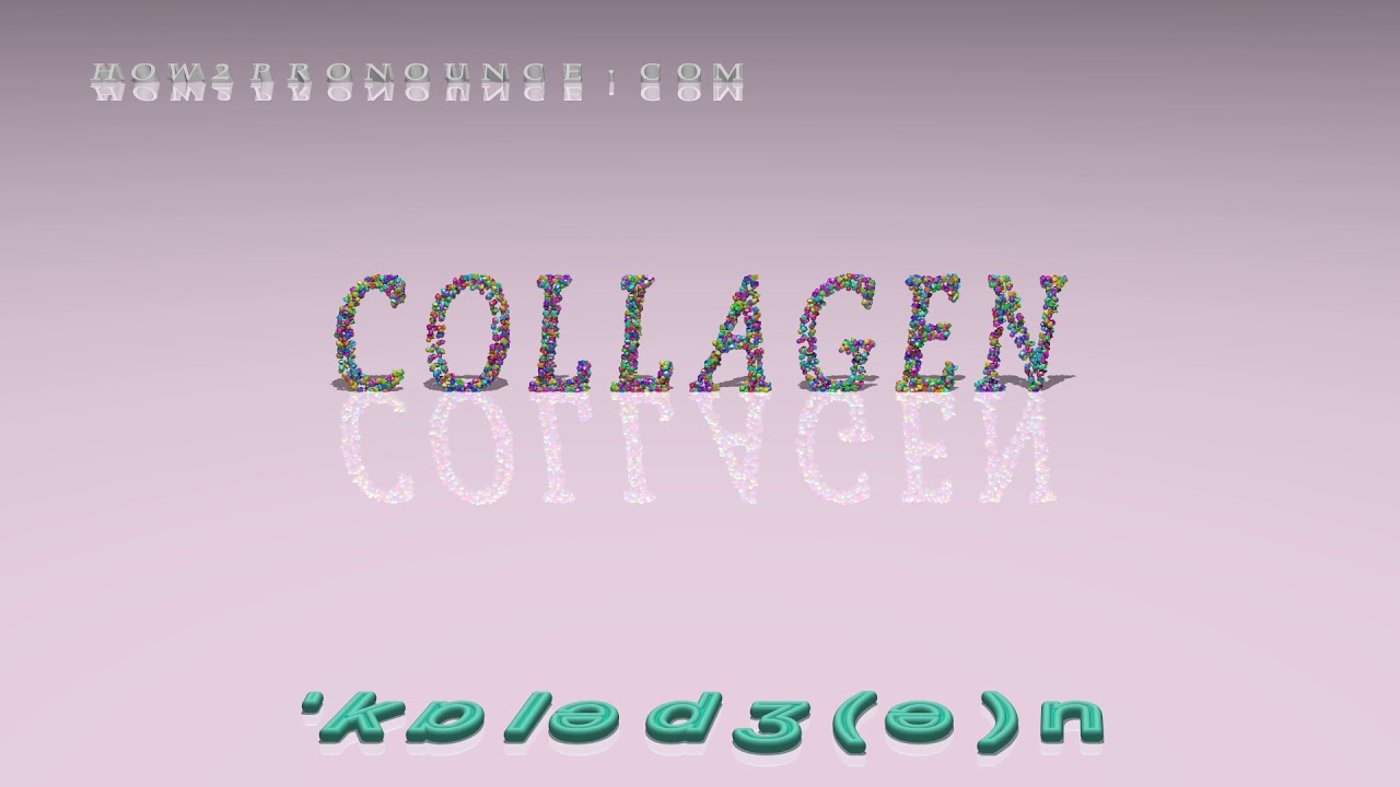 collagen - pronunciation in British English (three voices / accents ...