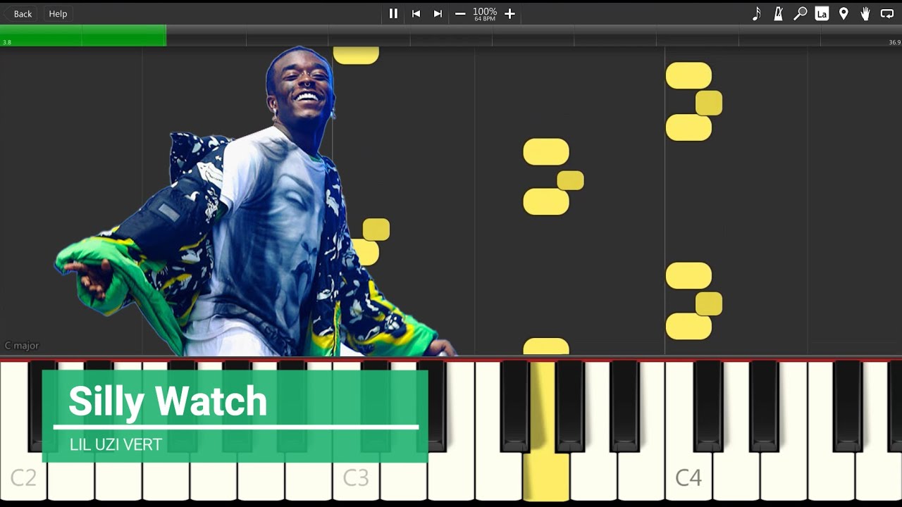 Lil Uzi Vert - Silly Watch (How to play on the piano) - YouTube