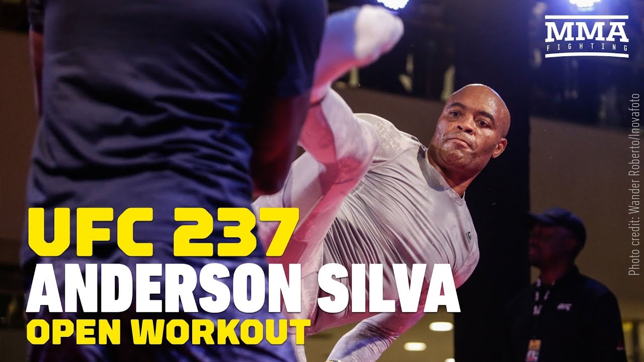 UFC 237: Anderson Silva Open Workout Highlights - MMA Fighting - YouTube