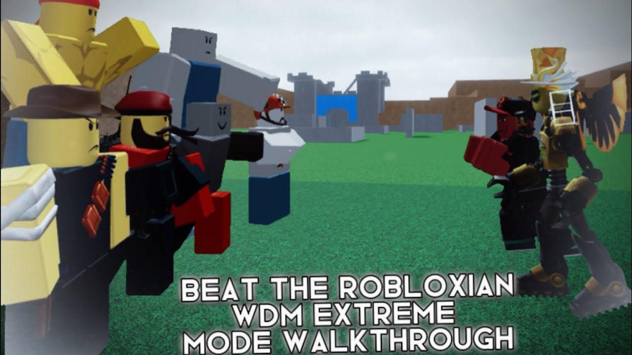 wave defense mode extreme walkthrough | beat the robloxian - YouTube