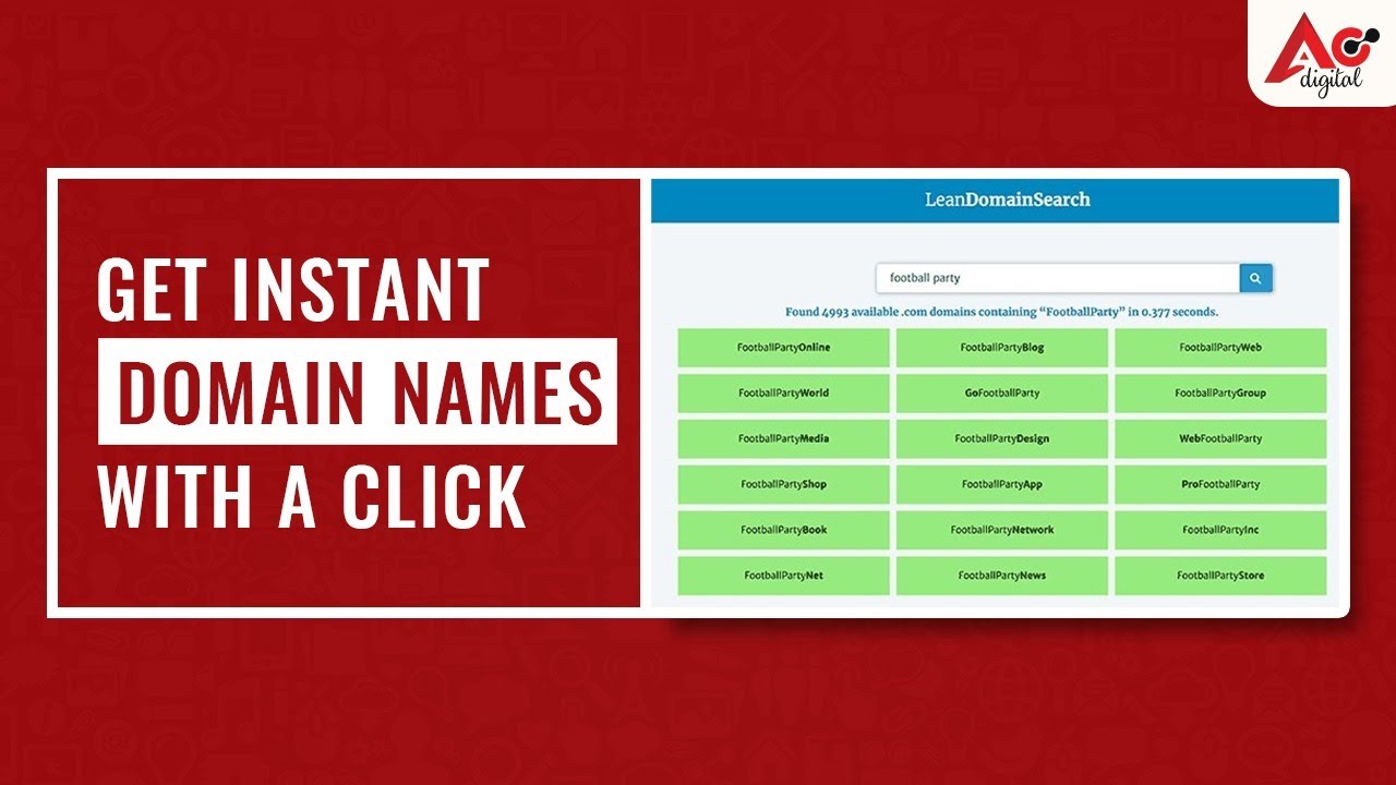 Lean Domain Search | How to search domain name - YouTube