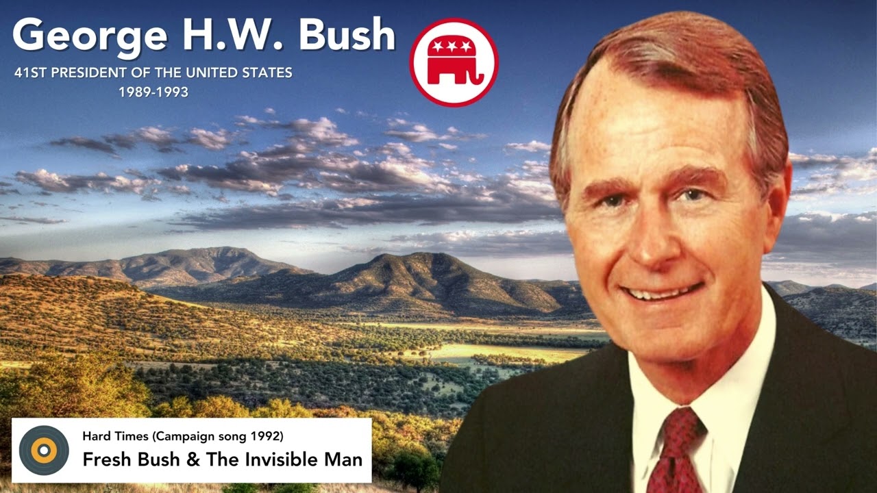 George H. W. Bush - Hard times (Campaign song 1992) - YouTube