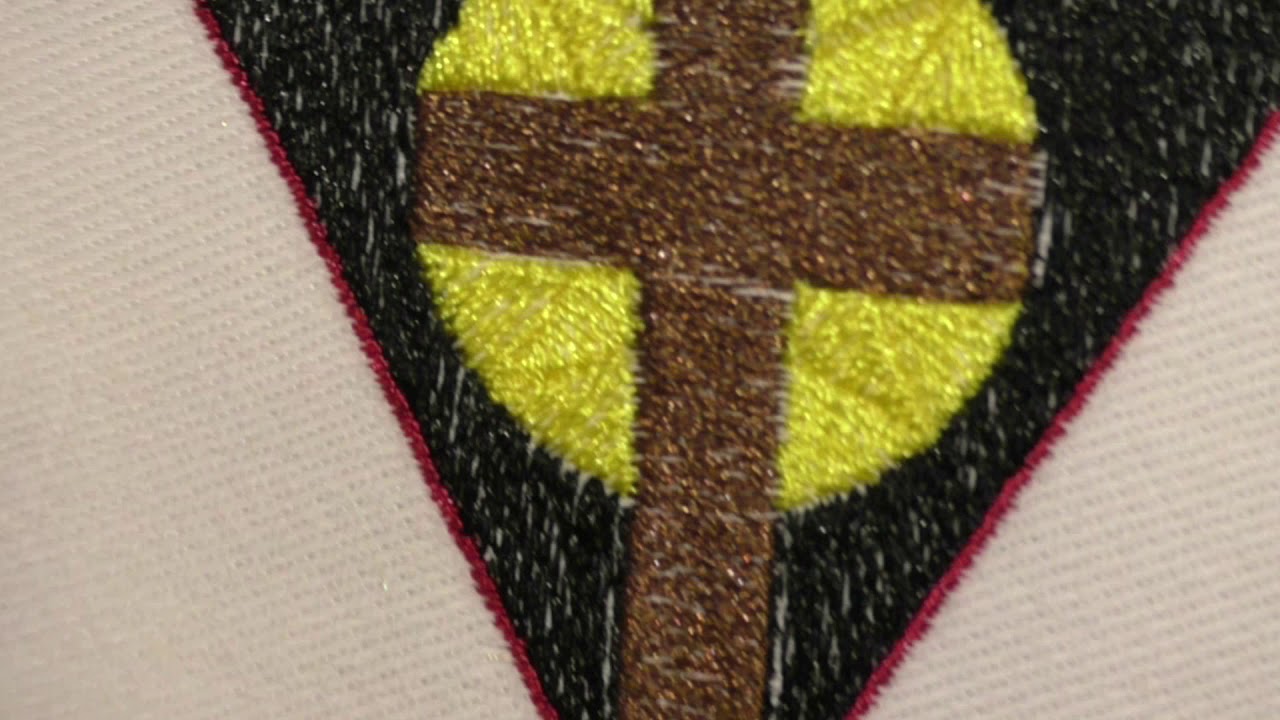 Brother SE600 - SE625 embroidery pattern cross with triangle christian ...