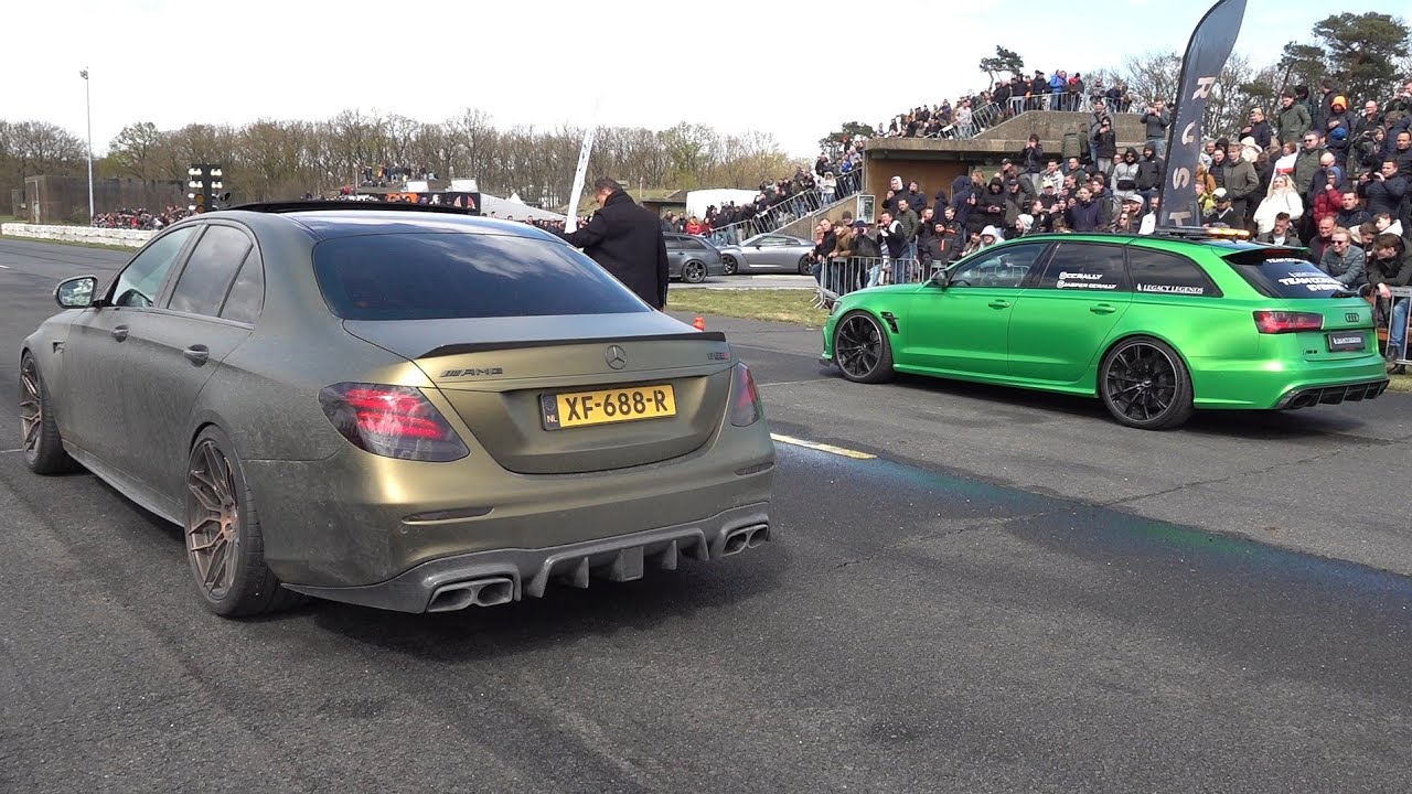 ABT Audi RS6 Avant Milltek Exhaust vs BRABUS Mercedes AMG E63 S 4Matic ...