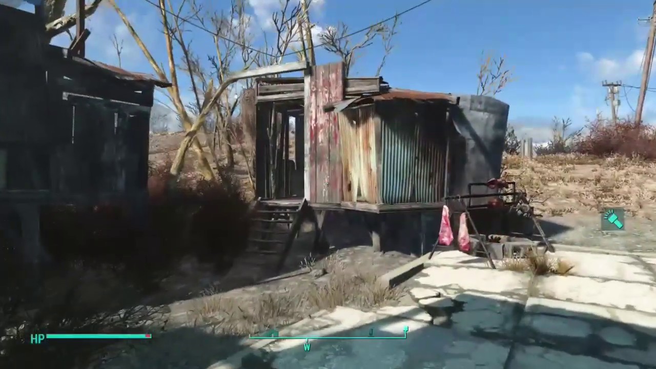 Fallout 4 settlement at Red Rocket Truck Stop Part 2 - YouTube