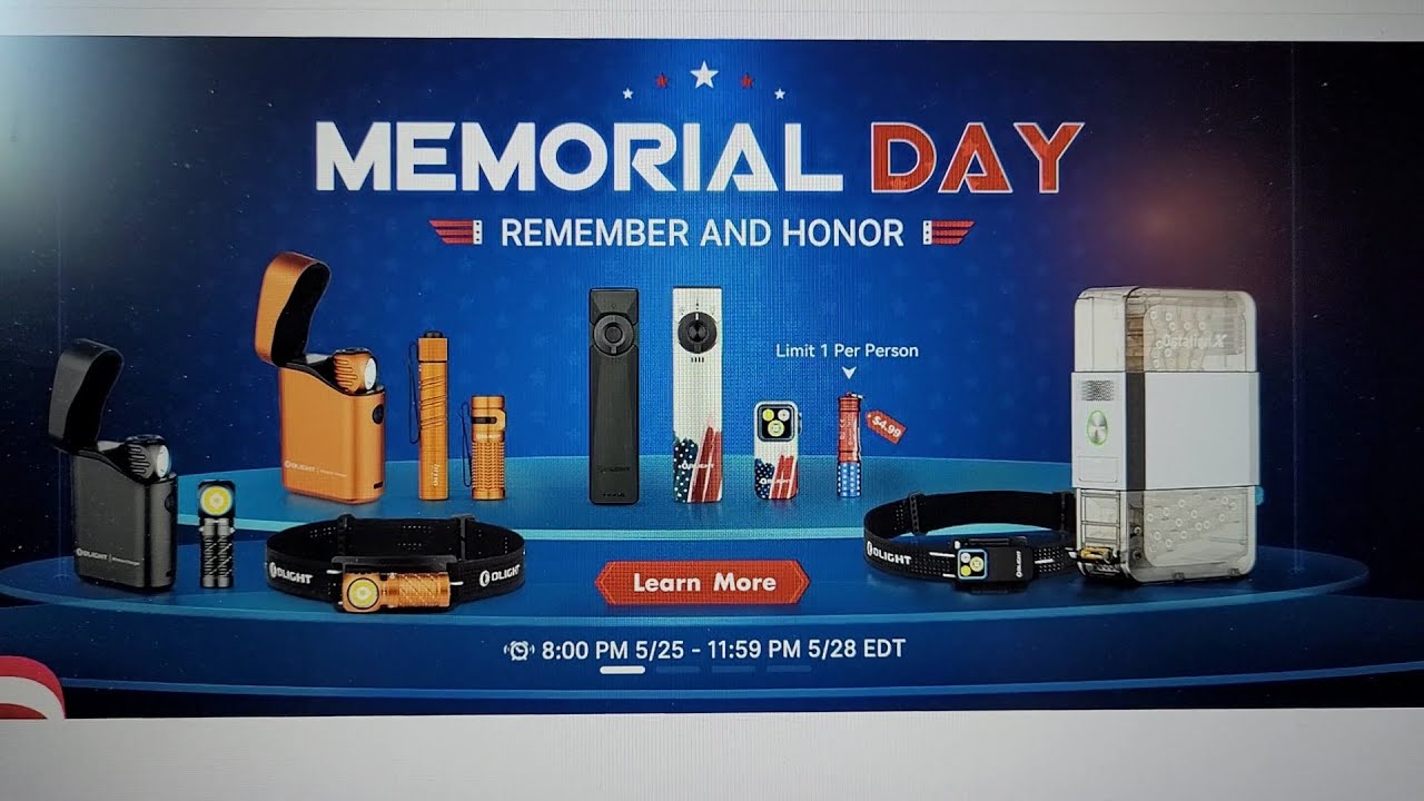 Unboxing A Huge Box From Olight's Memorial Day Sale! - YouTube