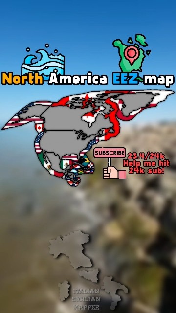 North american EEZ map #mapping - YouTube
