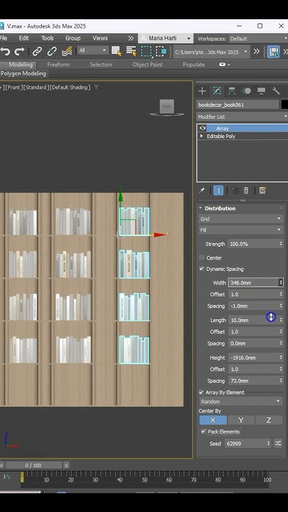 Array Modifier | 3ds Max Tips & Tricks #3dsmax #tips #3dmodeling - YouTube