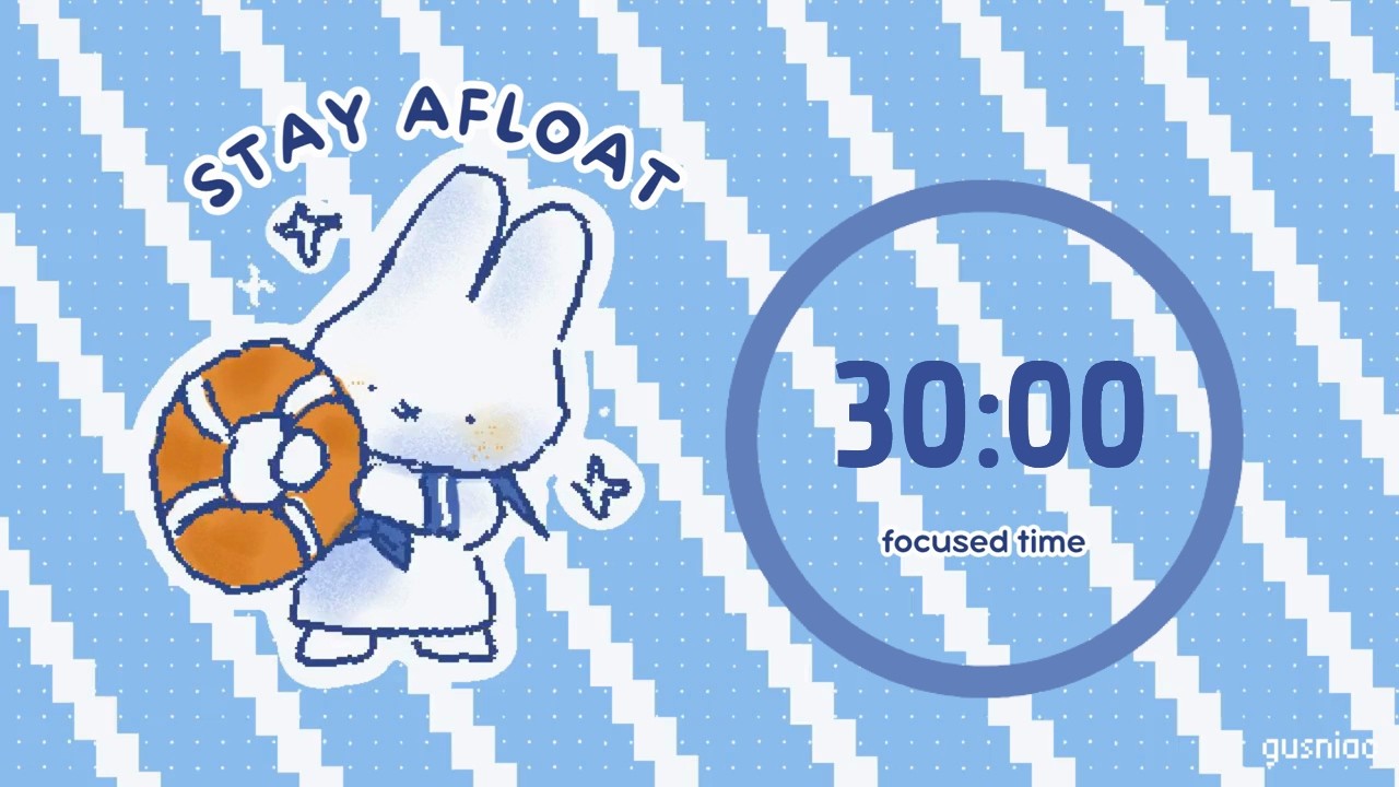 Study With Me | Pomodoro Timer 30/10 x4 | Sailor Miffy, Lofi, No Mid ...