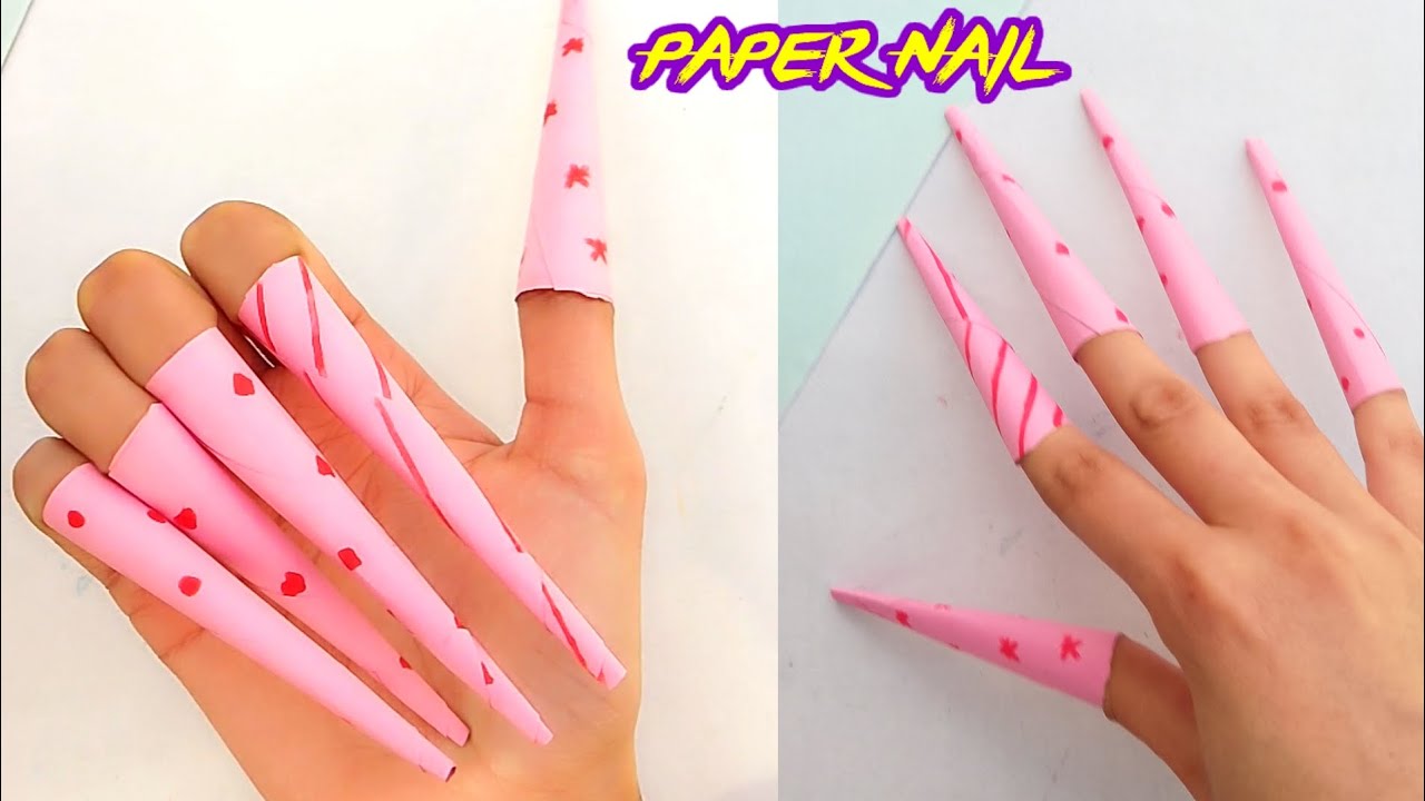 How To Make Paper Nail || DIY Paper Nail || Paper Nail Making At Home # ...
