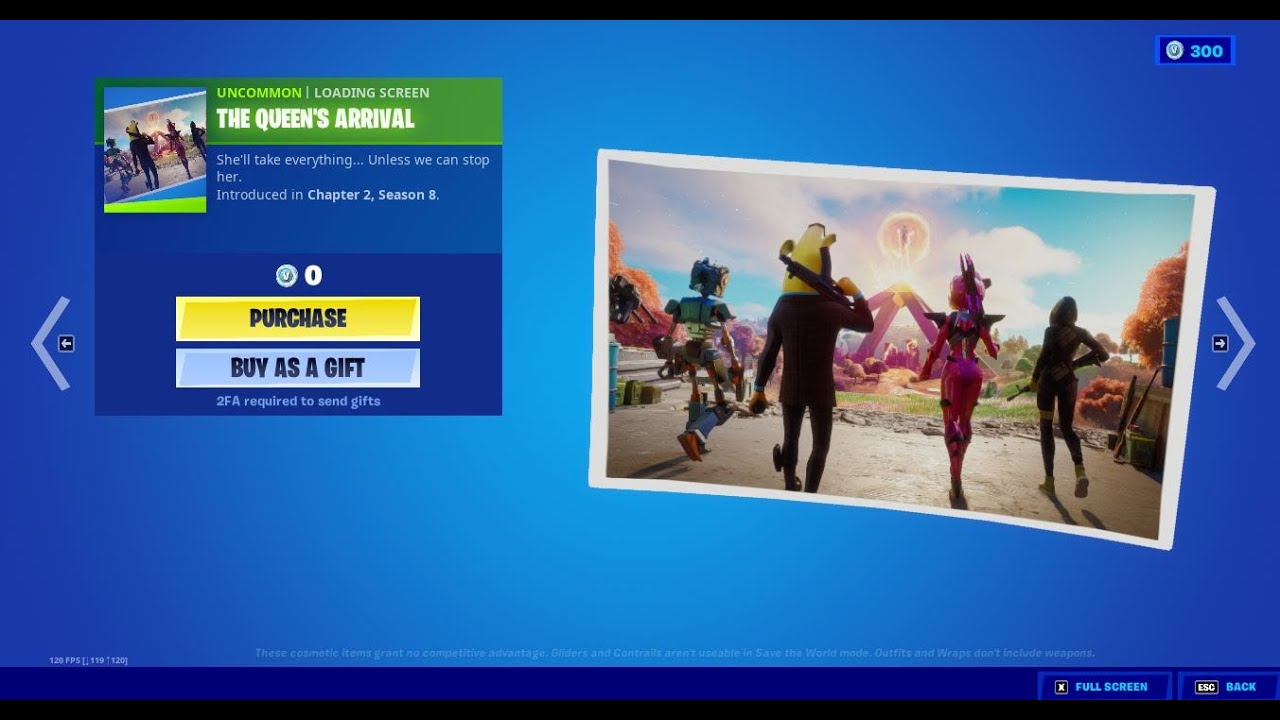 free loading screen! THE QUEEN ARRIVAL "FORTNITE CHAPTER 3 SEASON 1 ...