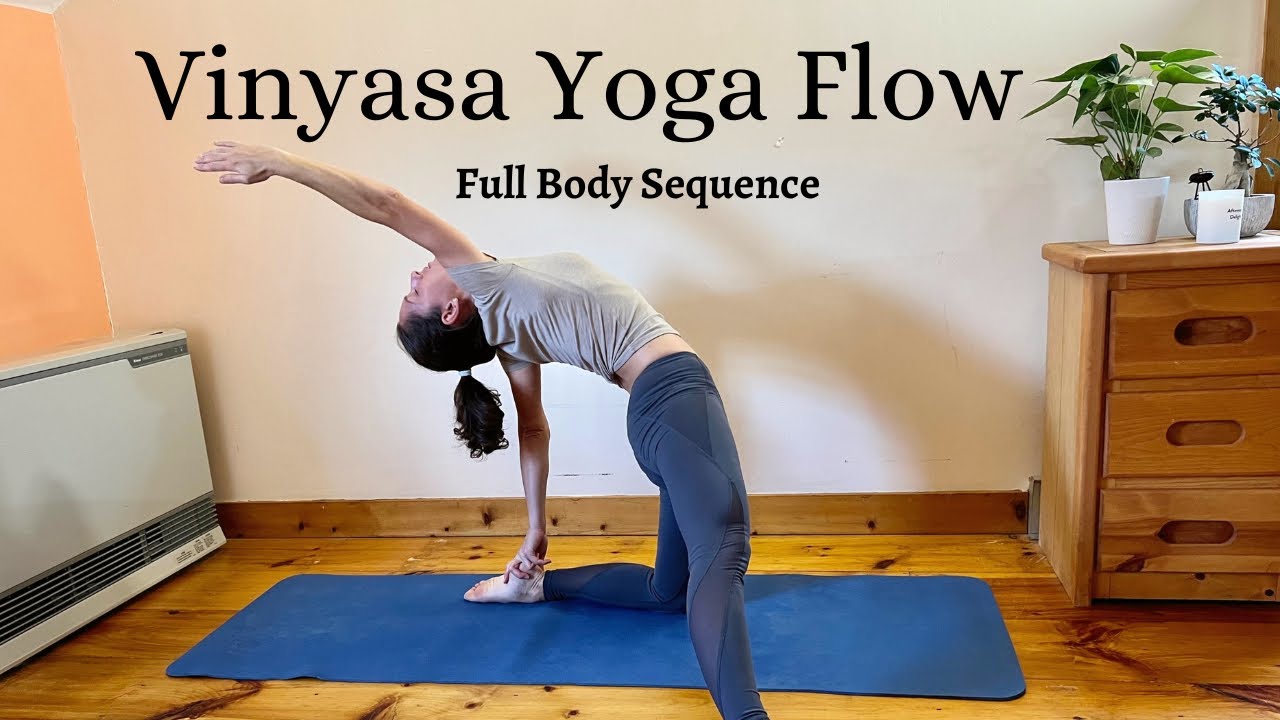 45 Min. Full Body Vinyasa Yoga Class I Stretch and Bend I Flow with me ...