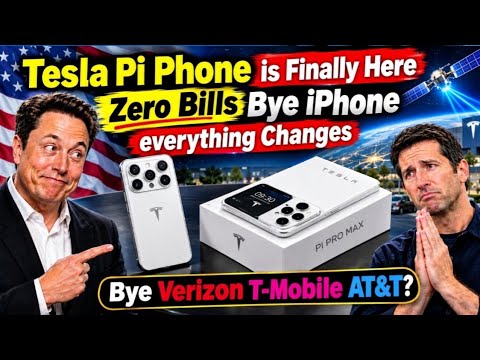 Tesla Pi Phone: NO Bills? Starlink + Grok AI Bye Apple, Samsung & US Telecom? Game Changer Concept