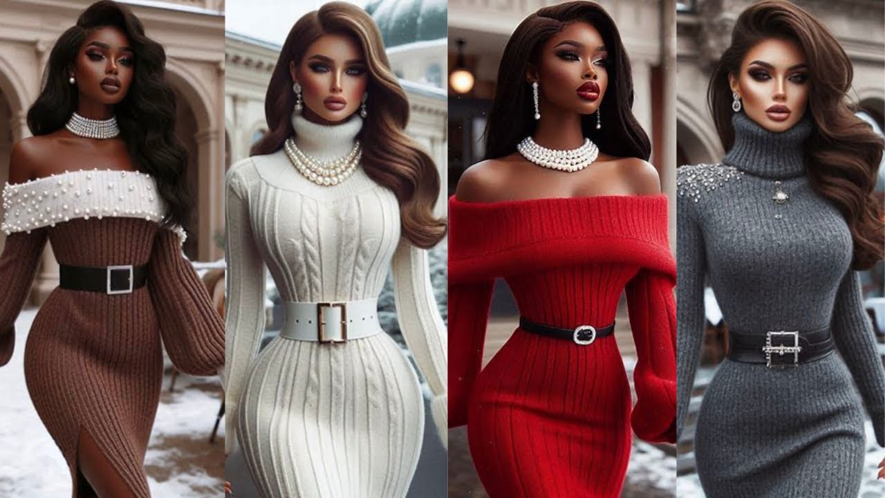 LUXURIOUS AND CLASSY SWEATER DRESSES BY GRACIOUS EXCELLENCE - YouTube