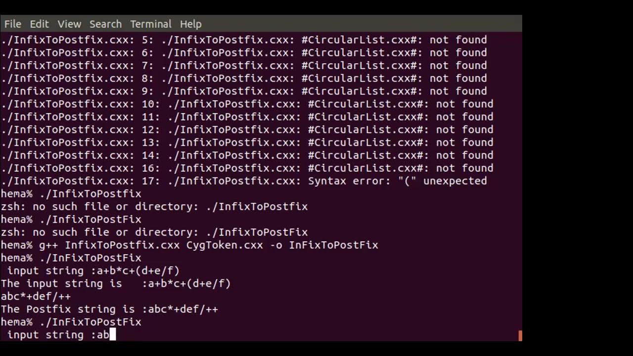 CS2700 Programming and Data Structures | Lec 31 | Program to convert infix to postfix ...