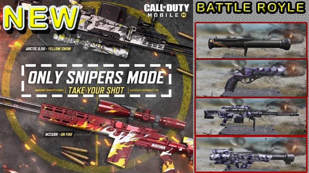 WATCH NEW UPDATE ON BATTLE ROYLE | COD MOBILE | SNIPERS ONLY MODE | 16 ...