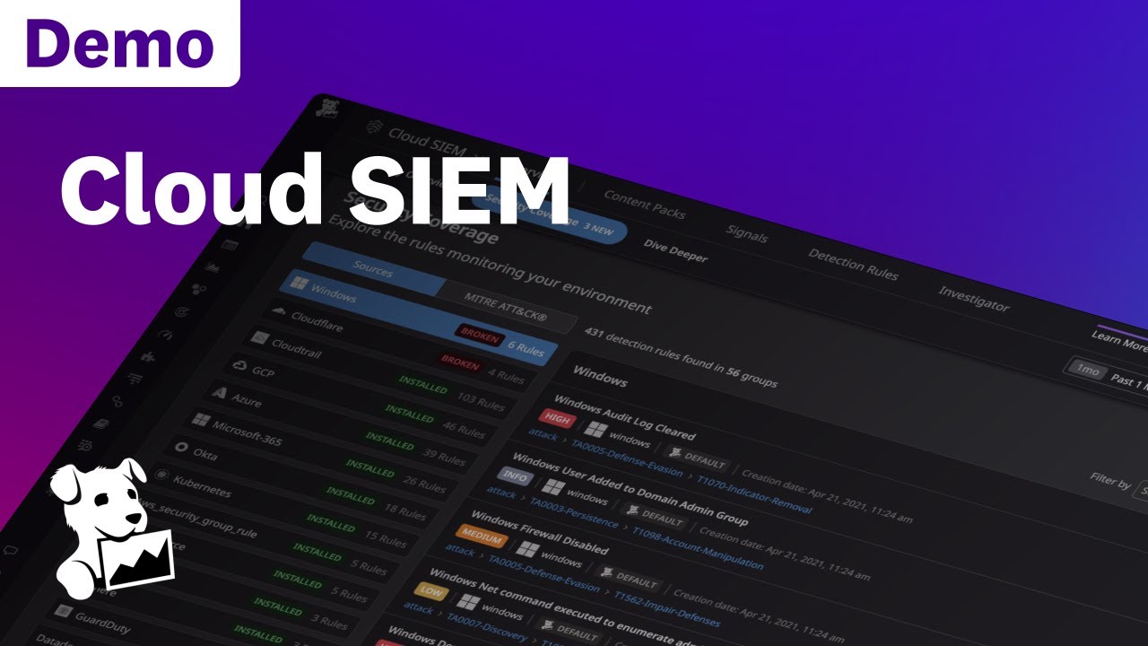 Datadog Cloud SIEM Demo - YouTube