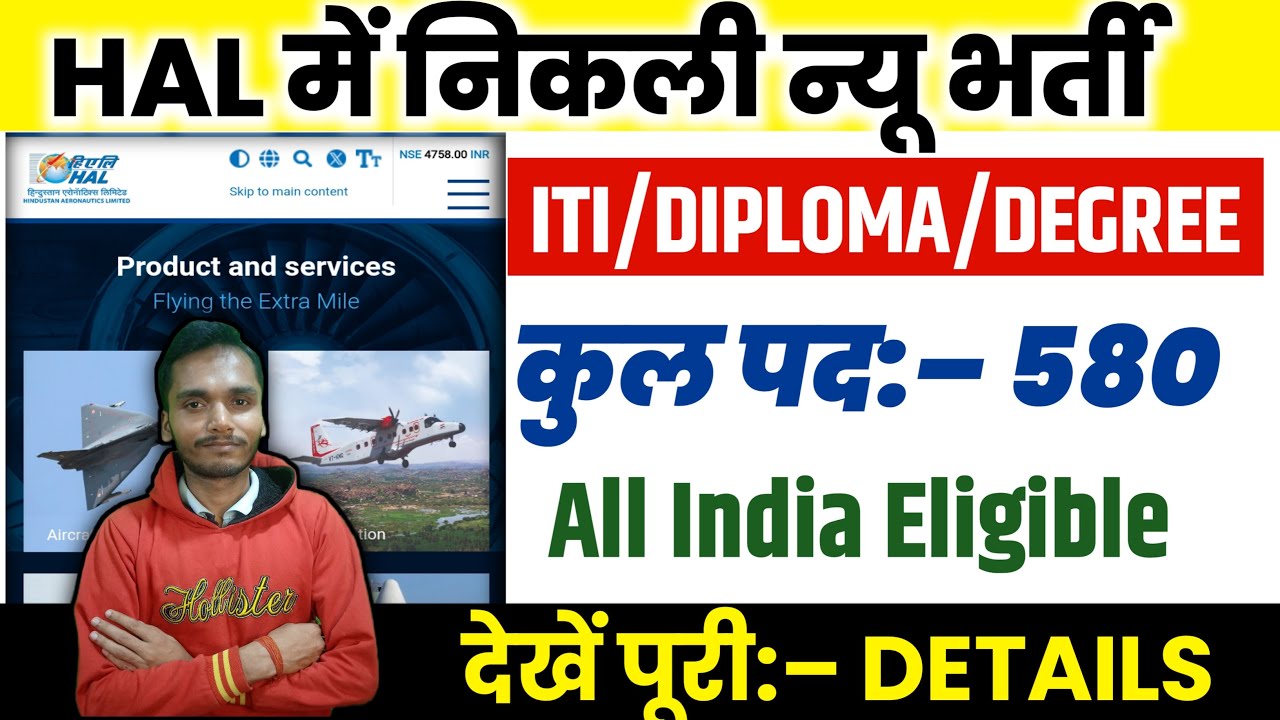 HAL New Apprenticeship 2024 | HAL Apply Online | HAL Recruitment 2024 ...