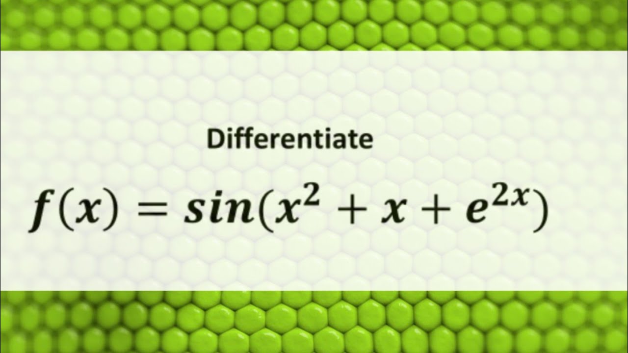 The chain rule in differentiation: Problem and solution. #maths # ...