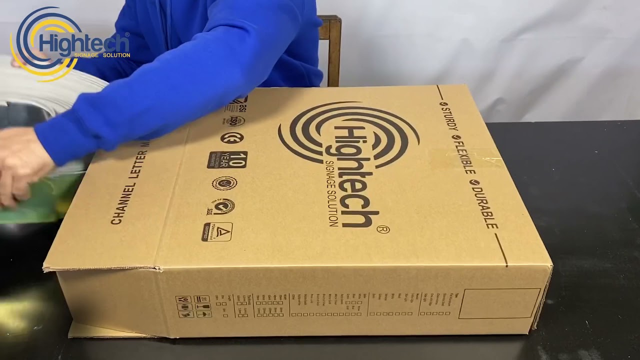 How to make channel letters with hand use channel letter strips: - YouTube