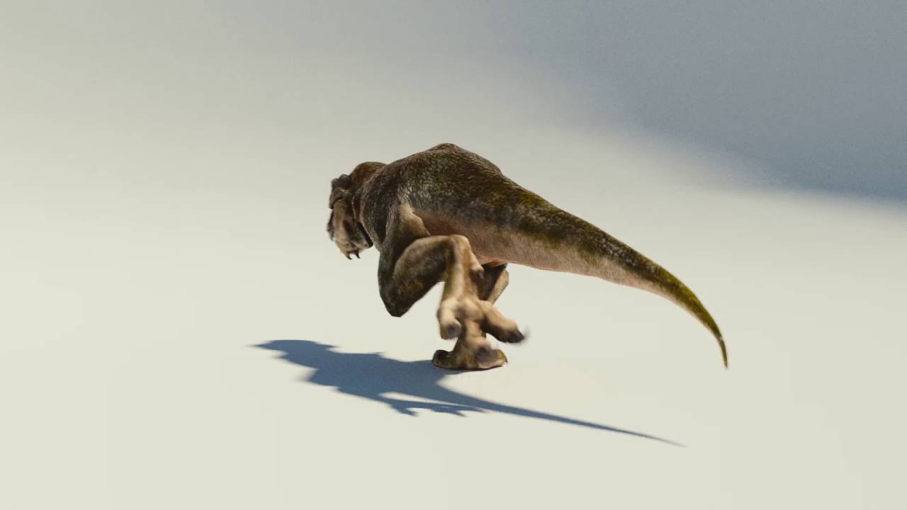 T-rex walk cycle Studio Shot - YouTube