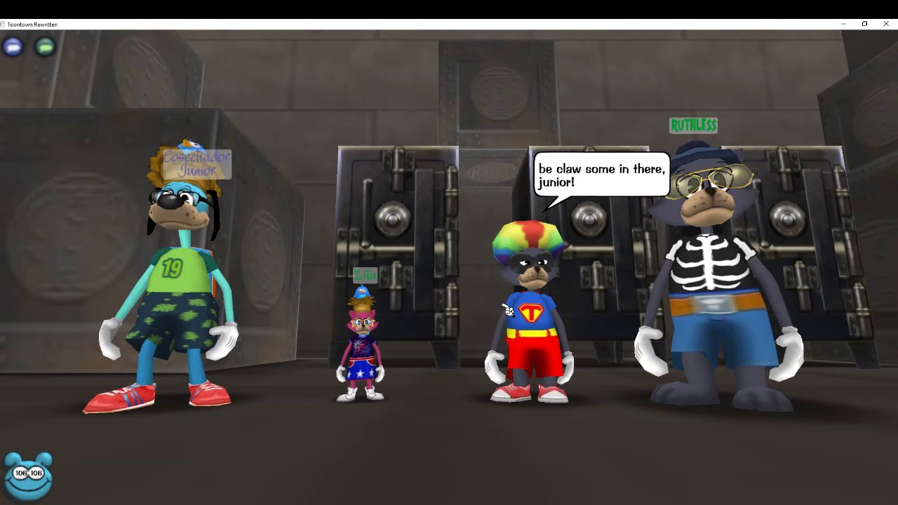 Toontown Rewritten Cosechador Junior Earns his First Cashbot Suit Laff ...