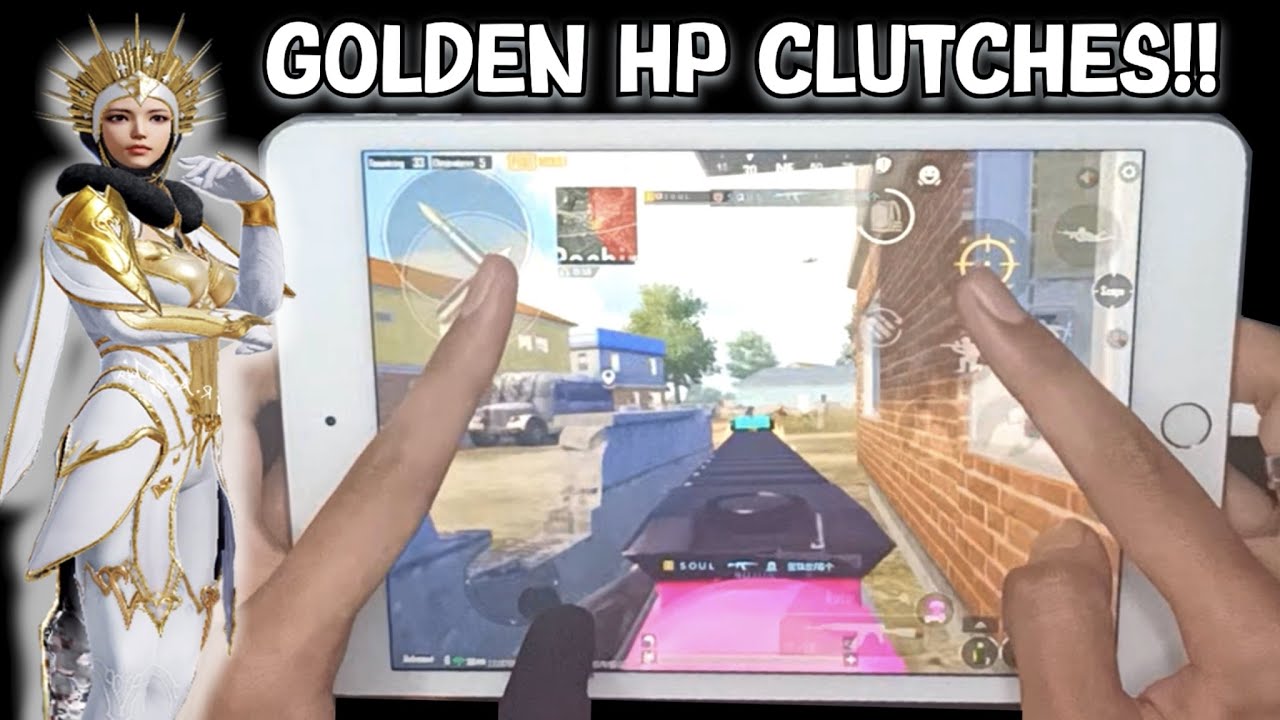 [PUBGM] GOLDEN HP CLUTCHES⁉️(SOLO VS SQUAD) - Ipad Generation,6,7,8,9 ...