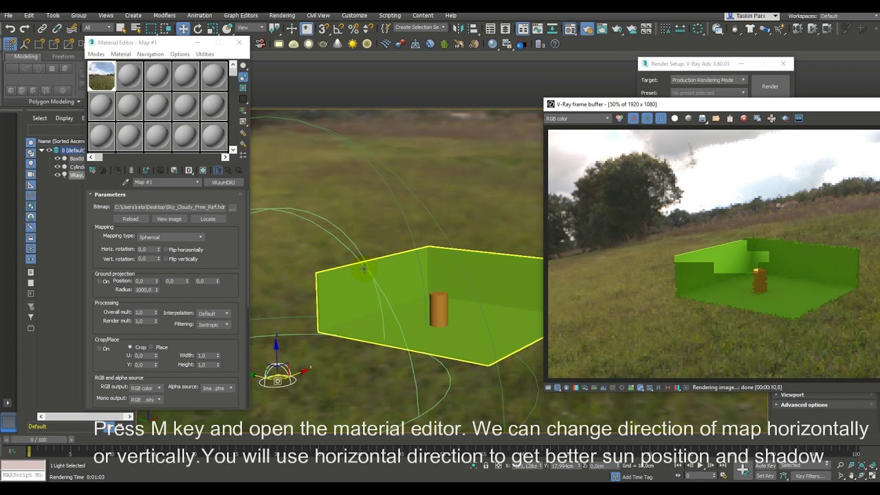 3ds Max - Vray Hdri Environment Tutorial (Basics for beginners) - YouTube