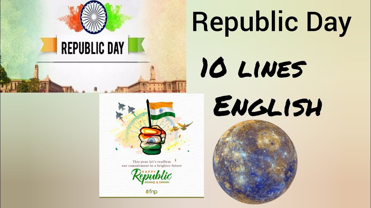 Republic Day 10 lines#English# learn with Khushi - YouTube