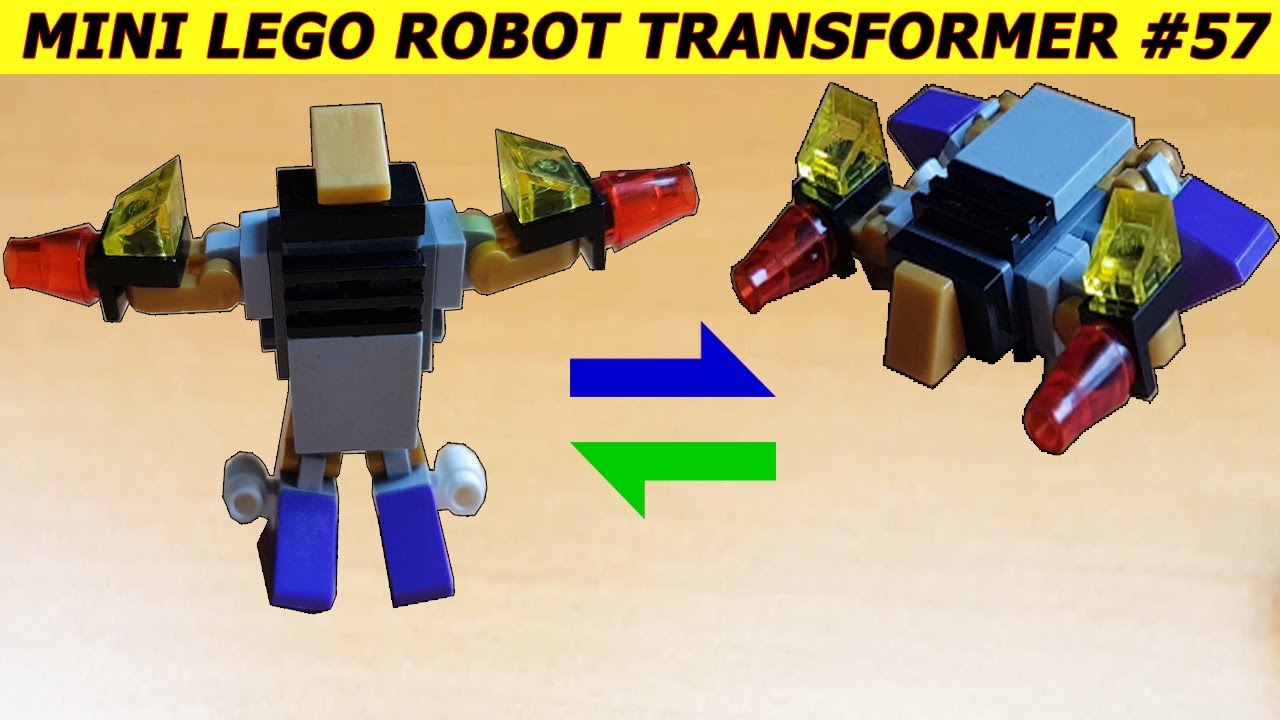 How To Build Lego Robot Mini Transformer Easy #57 | Cách lắp Lego Robot ...