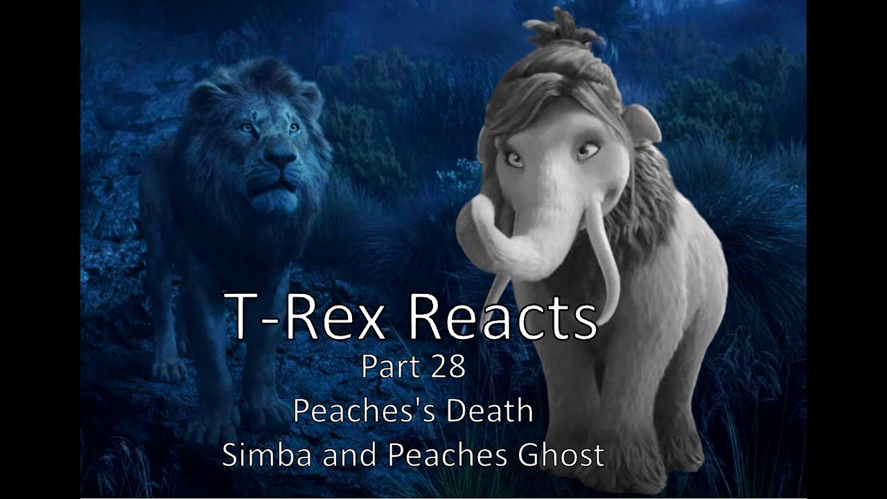 T-Rex Reacts Part 28 - Peaches's Death - Simba and Peaches Ghost - YouTube