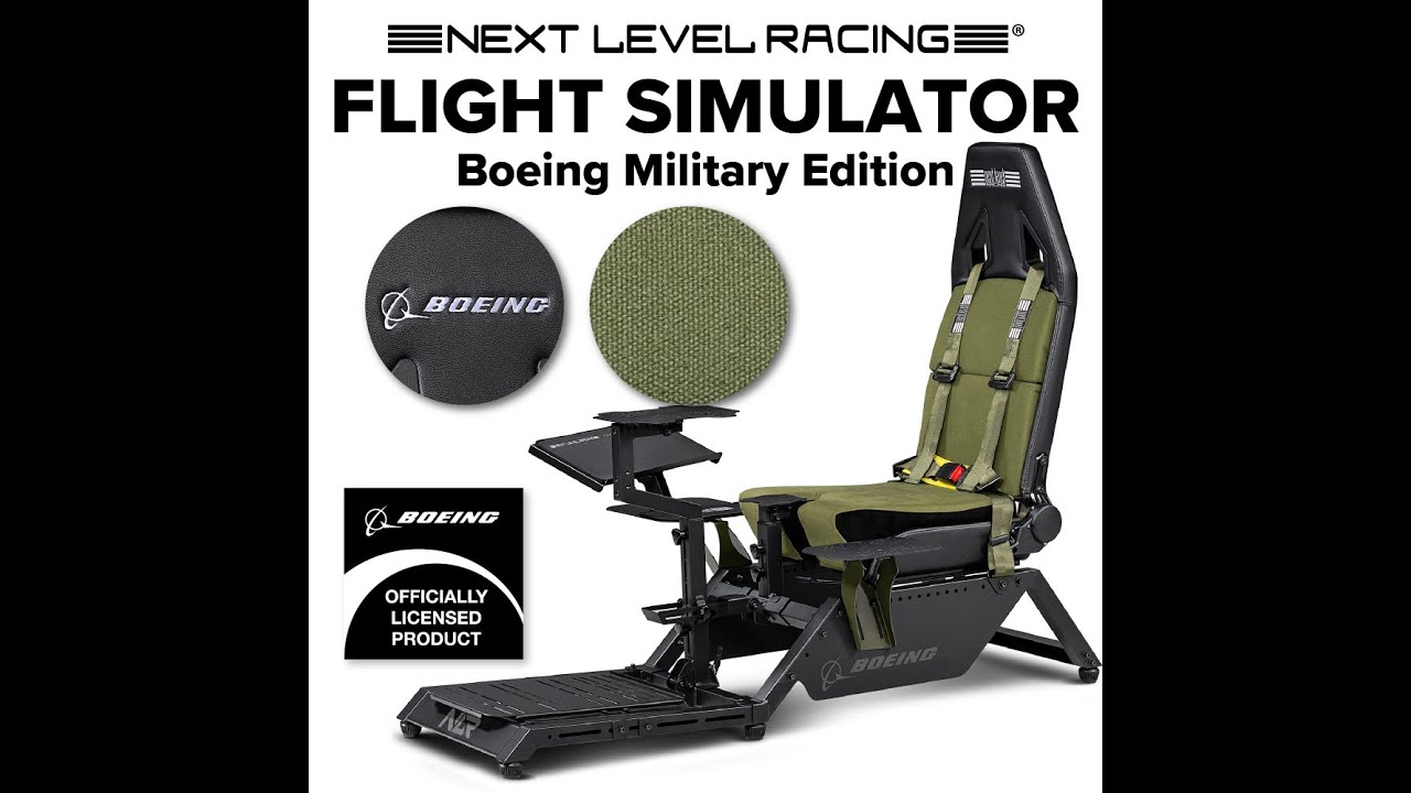 FLIGHT SIMULATOR BOEING MILITARY EDITION sim pit - YouTube