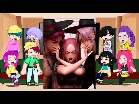KPop Demon Hunters React To Themselves / TikToks + Memes / Huntrix & Saja Boys / Gacha React