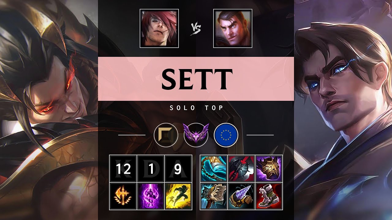 Sett Top vs Jayce: Legendary - EUW Master Patch 14.23 - YouTube