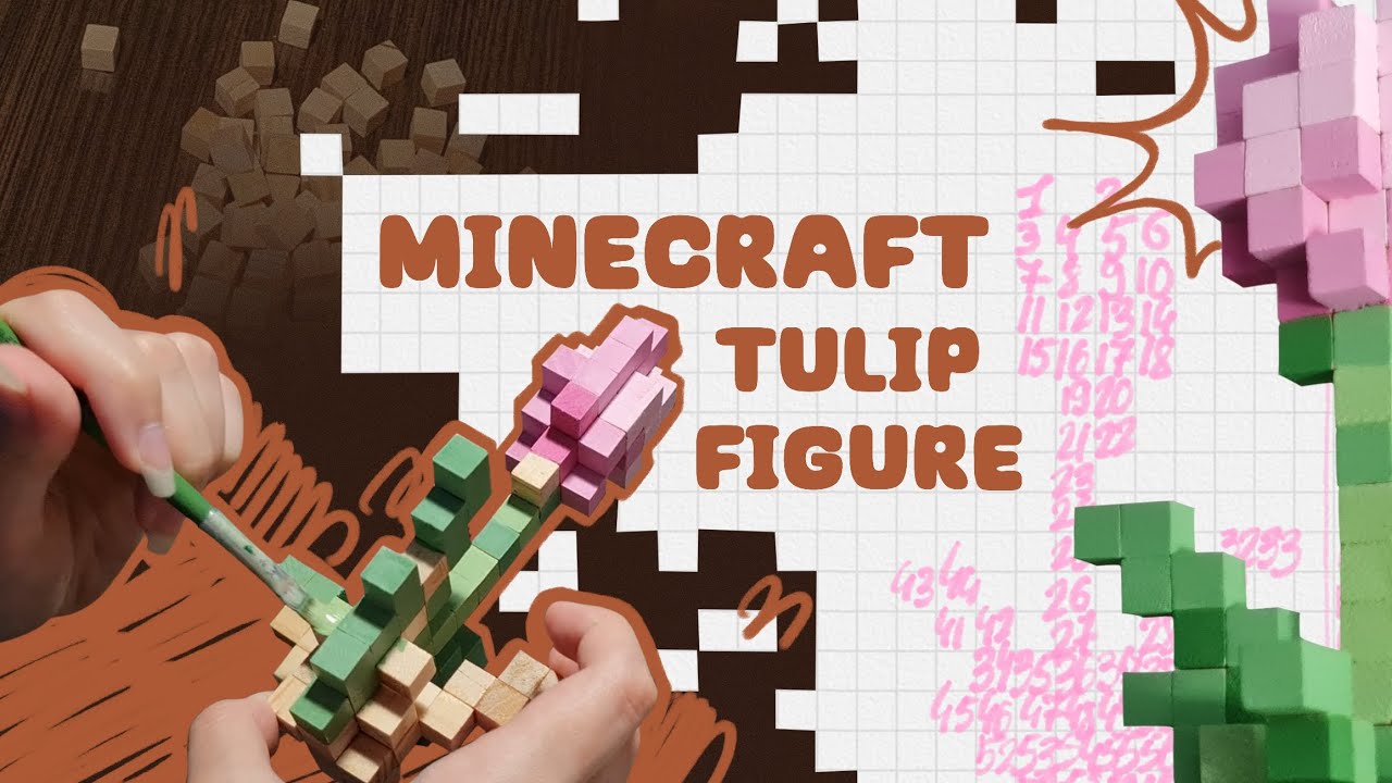 Minecraft tulip figure|DIY [video process] - YouTube