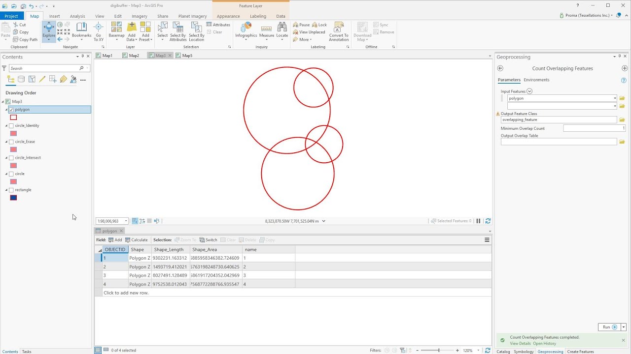 Arcgis Pro Overlay Analysis Part 1 Intersect Erase Identity And