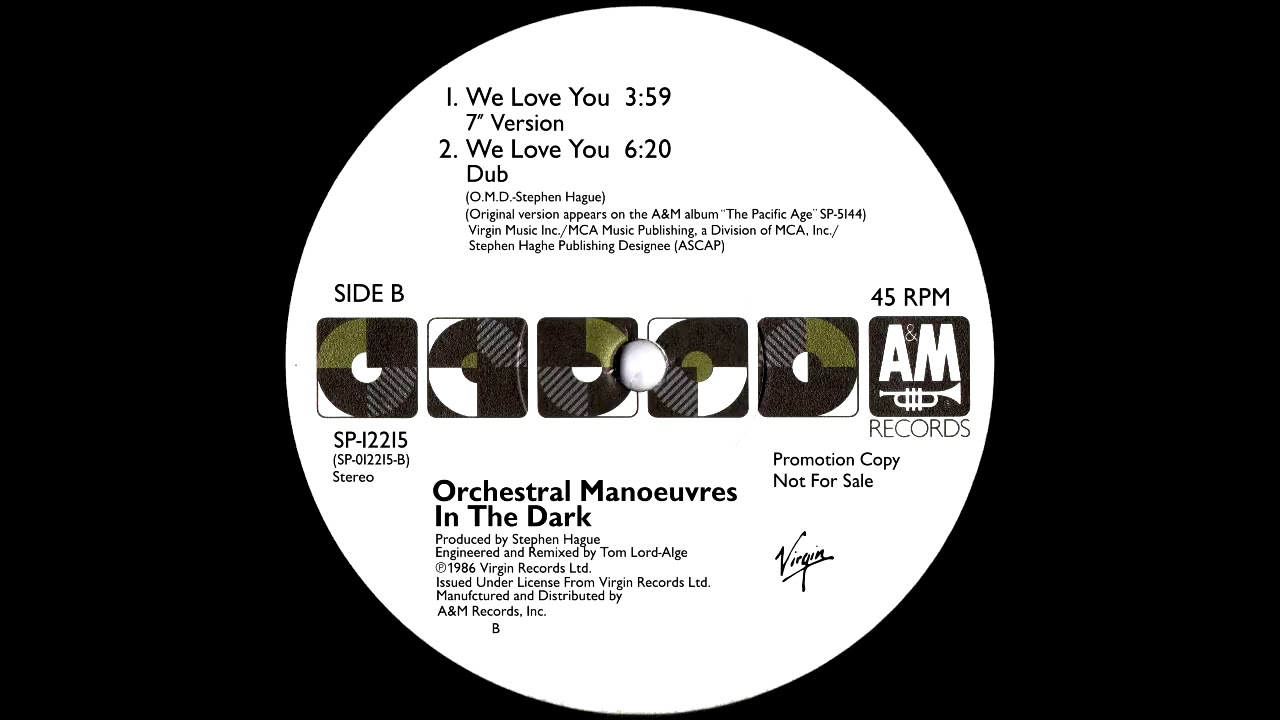 O.M.D. - We Love You (Dub Mix) 1986 - YouTube Music