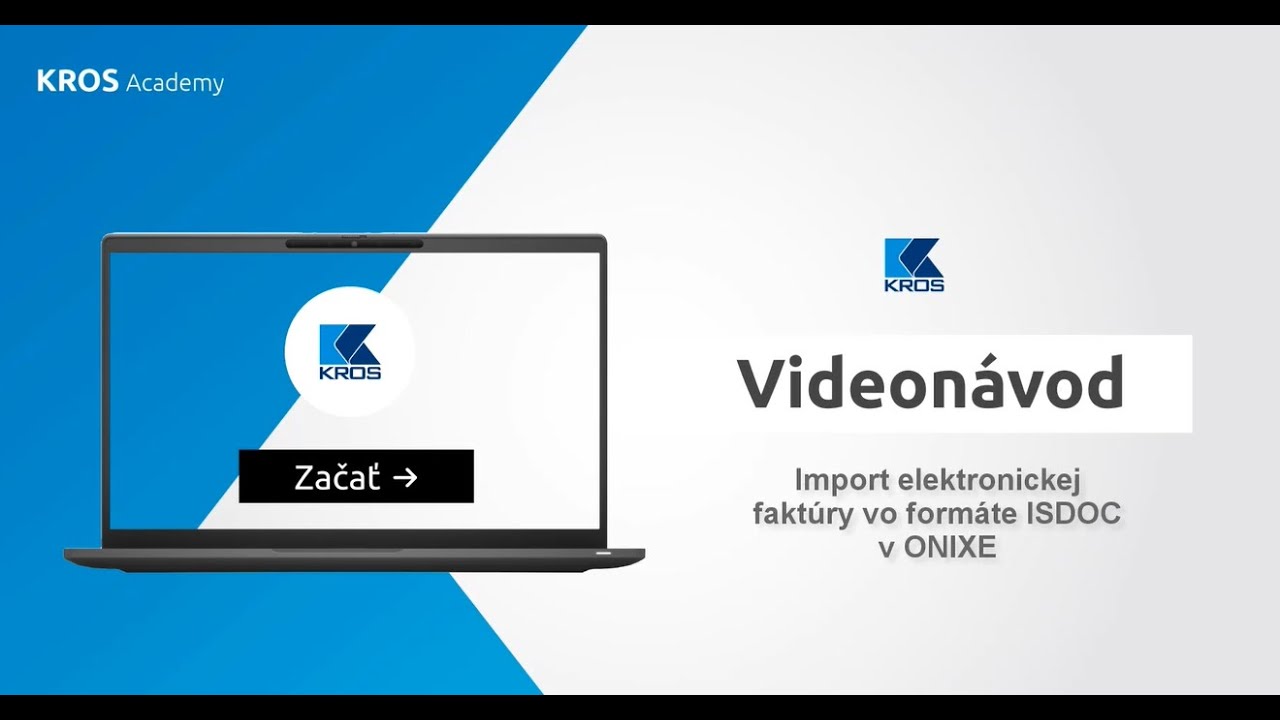 Import faktúr vo formáte ISDOC v ERP systéme ONIX - YouTube