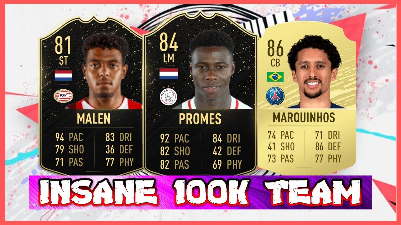 BEST 100K TEAM FIFA 20 w/ IF PROMES!! | 100K SQUAD BUILDER FIFA 20 ...
