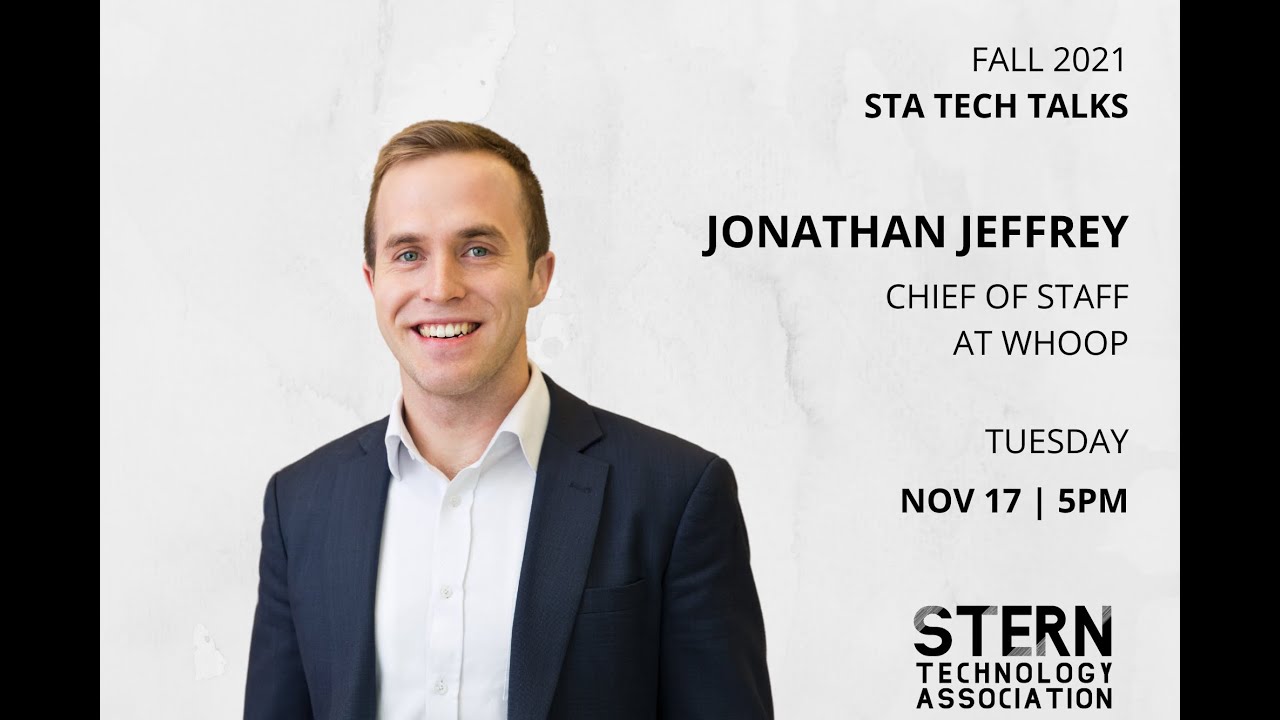 Stern Technology Association - Tech Talks: Jonathan Jeffrey (Chief of ...