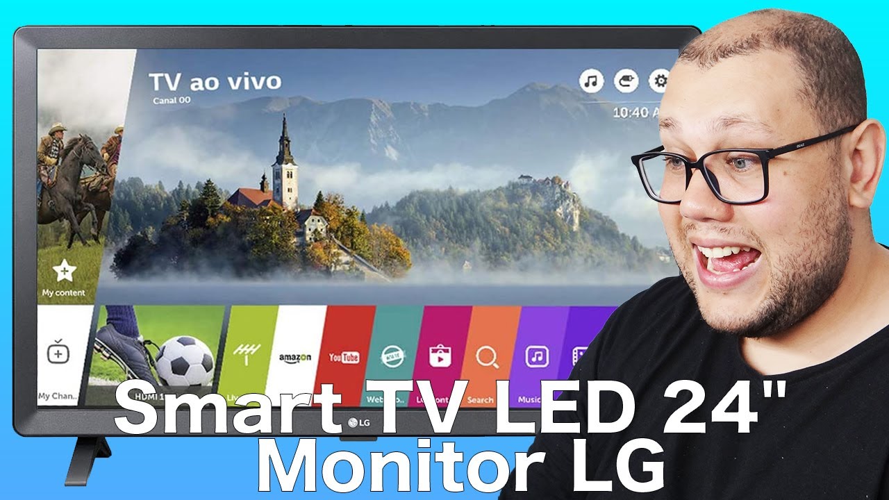 Smart TV LED 24" Monitor LG 24TL520S, Wi Fi, WebOS 3 5, DTV Machine ...