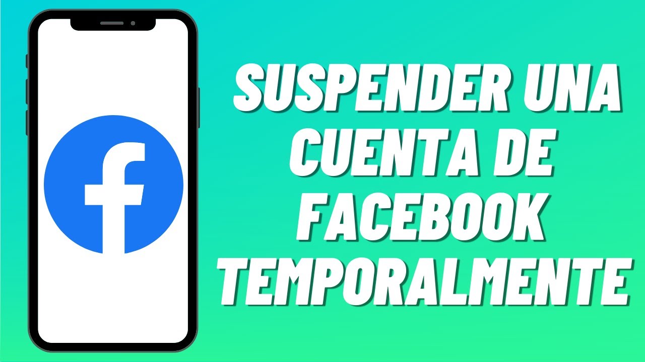 Cómo suspender una cuenta de Facebook temporalmente - YouTube