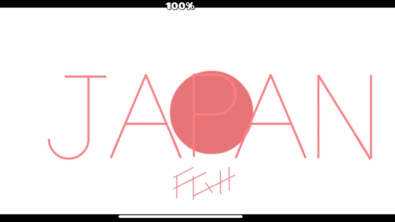 Japan (100%) geometry dash (Level By Fghjapan) - YouTube
