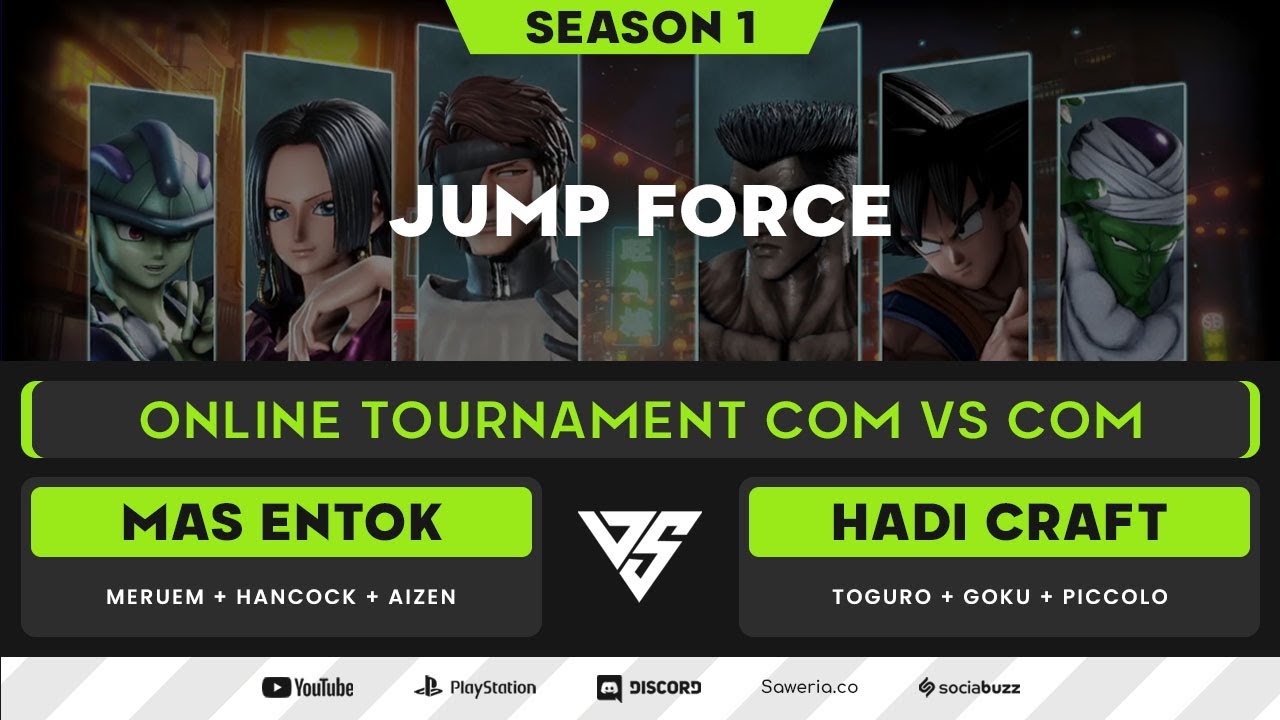 SEASON 1 | ONLINE TOURNAMENT COM VS COM - JUMP FORCE [ PS4 ] - YouTube