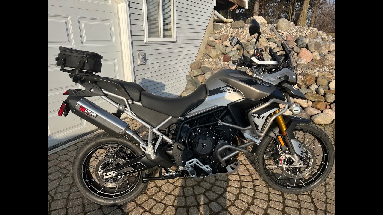 Triumph Tiger 900 Rally Pro with Scorpion Exhaust - YouTube