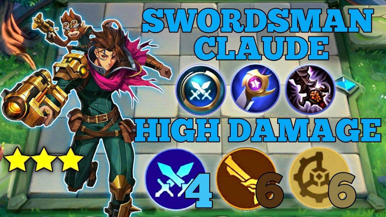 Magic Chess: Swordsman CLAUDE Instantly Wiped Out Enemy - YouTube